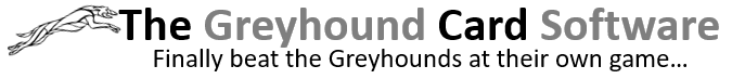 Greyhound Race Card Software.